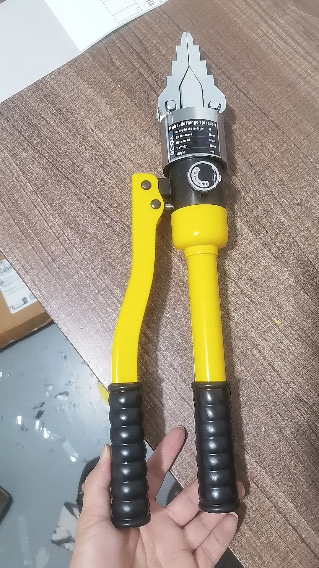 YQ30 Portable Manual Hydraulic Expander Pliers Flange Separator Fire ...