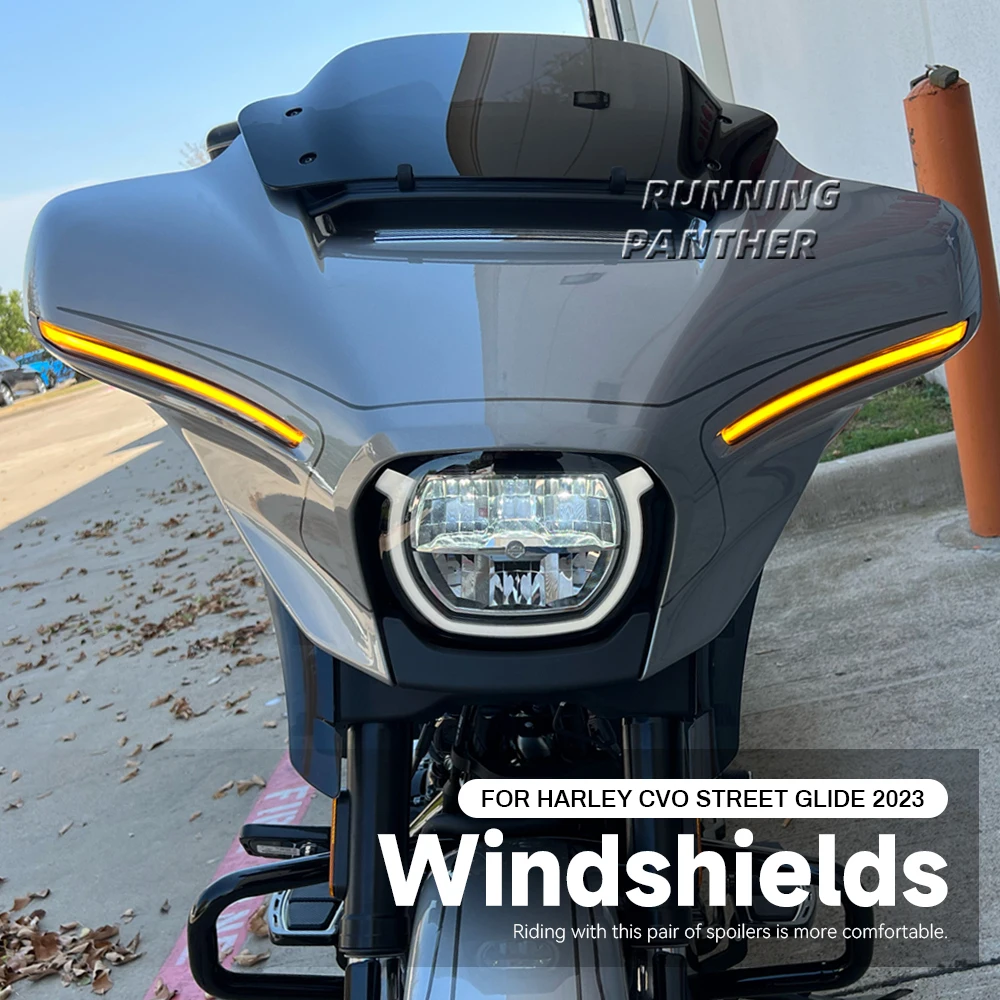 NEW-Motorcycle-Accessories-Street-Sliding-With-5-Inch-Front-Windshield ...