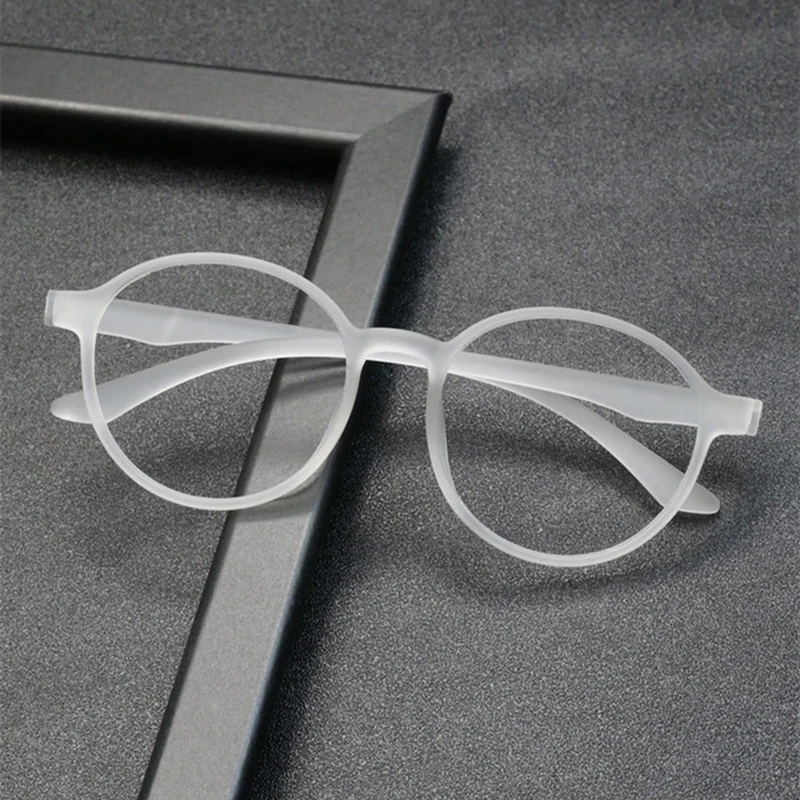 Men's TR90 Flexible Transparent Eyeglasses Frame Ultralight Fashion ...