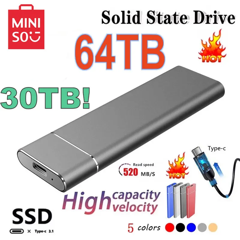 MINISO-Portable-Original-500GB-SSD-High-speed-External-Solid-State-Hard ...