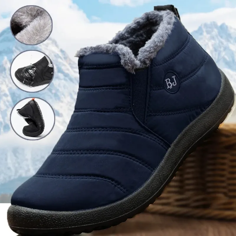 Men-Boots-Waterproof-Winter-Boots-Lightweight-Snow-Boots-Warm-Fur-Men ...