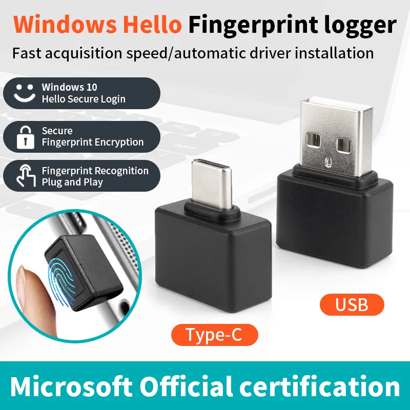 Mini-USB-Type-C-Fingerprint-Recognition-Device-For-PC-Laptop-Windows-10 ...