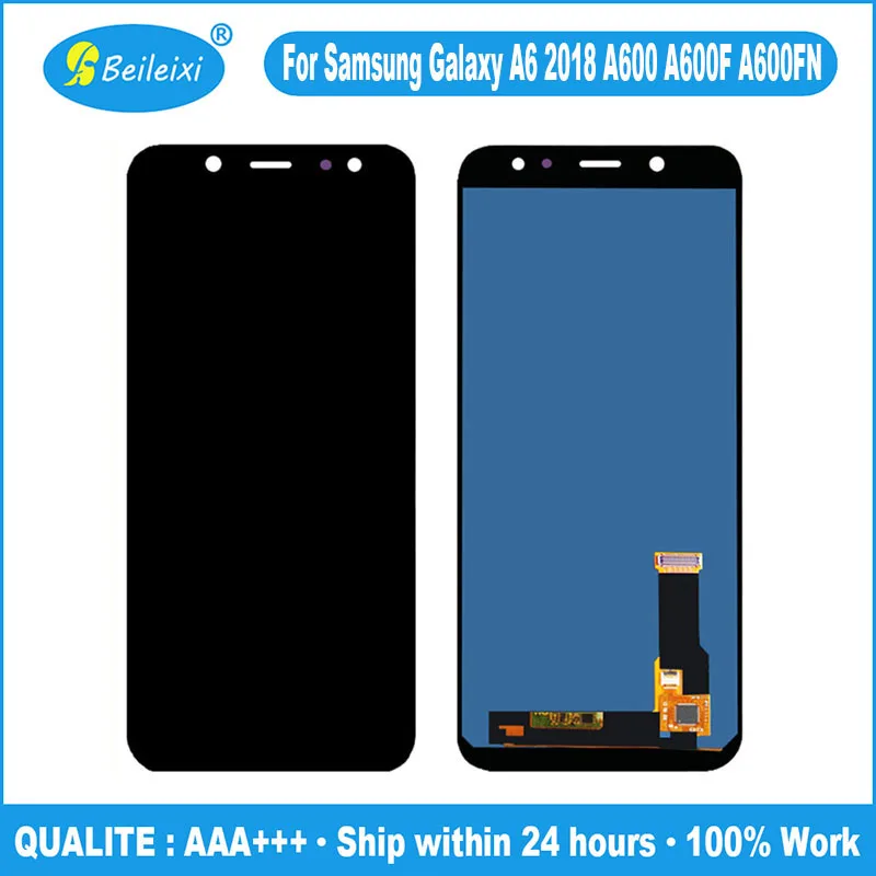 Para samsung galaxy a6 2018 a600 a600f a600fn lcd screen display toque ...