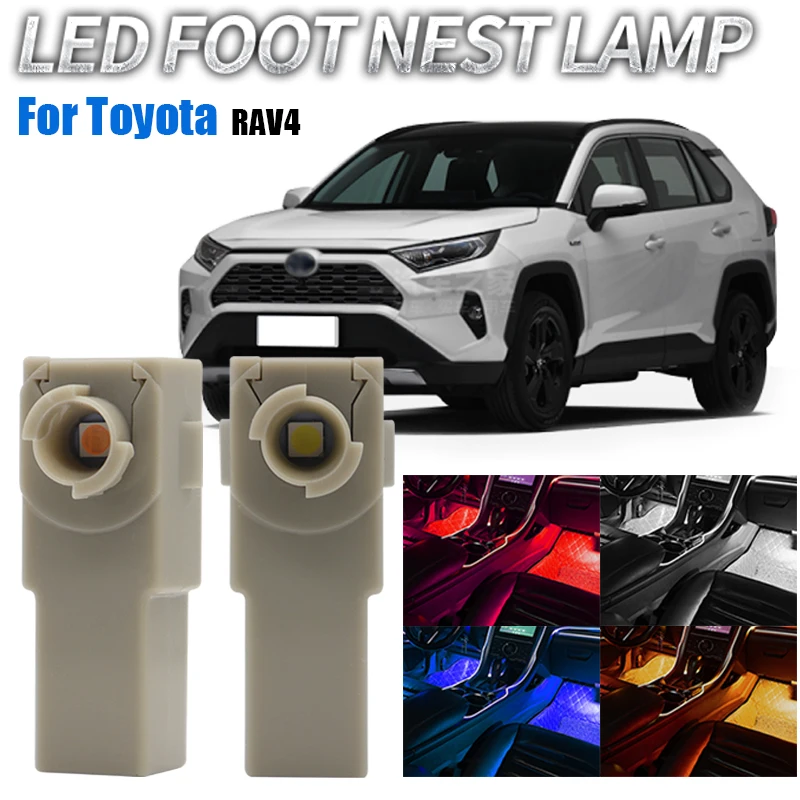 2pcs-Auto-DC12V-Indoor-Footwell-Lights-Foot-Nest-Bulbs-White-Pink-Red ...