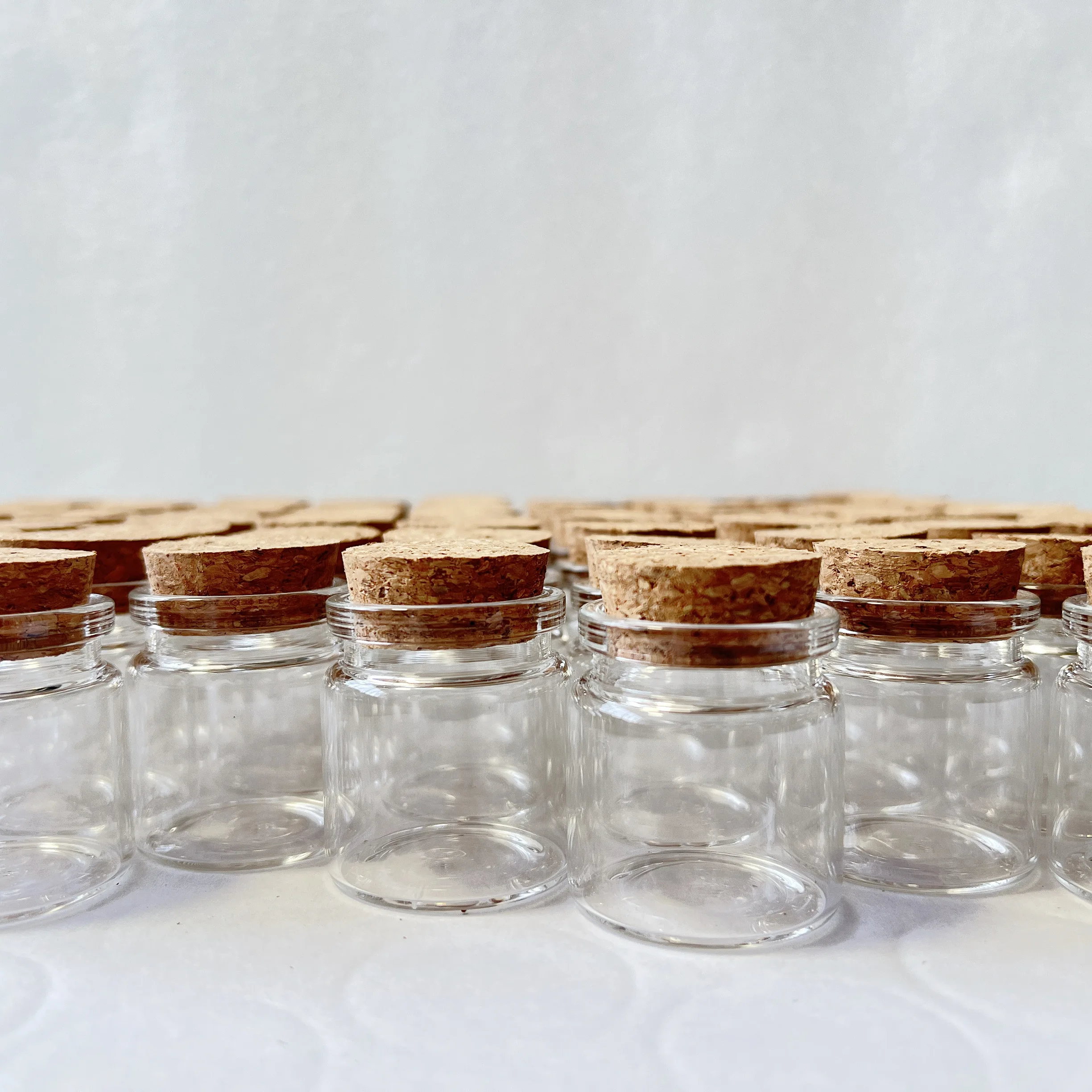 12/24/36 Pcs 25ml Glass Bottles Cork Stopper Tiny Jars Test tube Mini ...