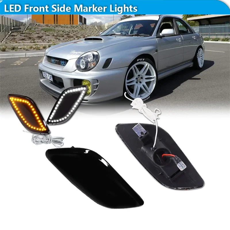 For 2002-2003 Subaru Impreza RS TS WRX Switchback Amber LED Front ...