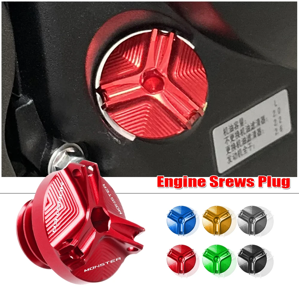 Motorcycle M19*2.5 Aluminum Engine Oil Cup Fuel Filler Tank Cap Cover ...