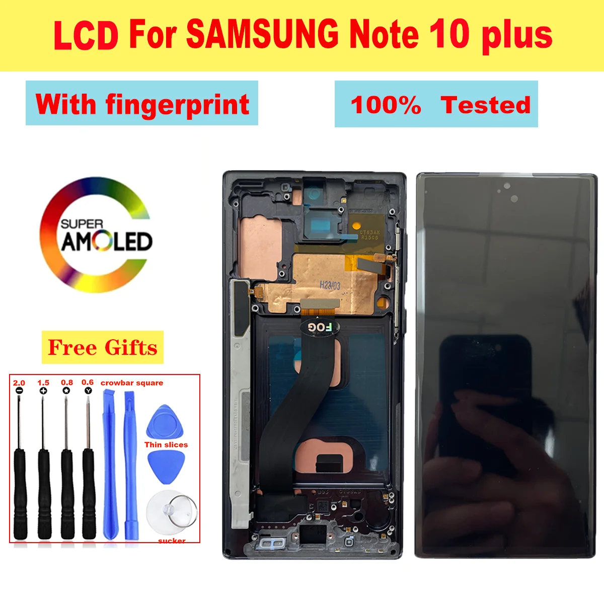 Lcd-With-Frame-For-Samsung-Galaxy-Note-10-Plus-Lcd-Display-Touch-Screen ...