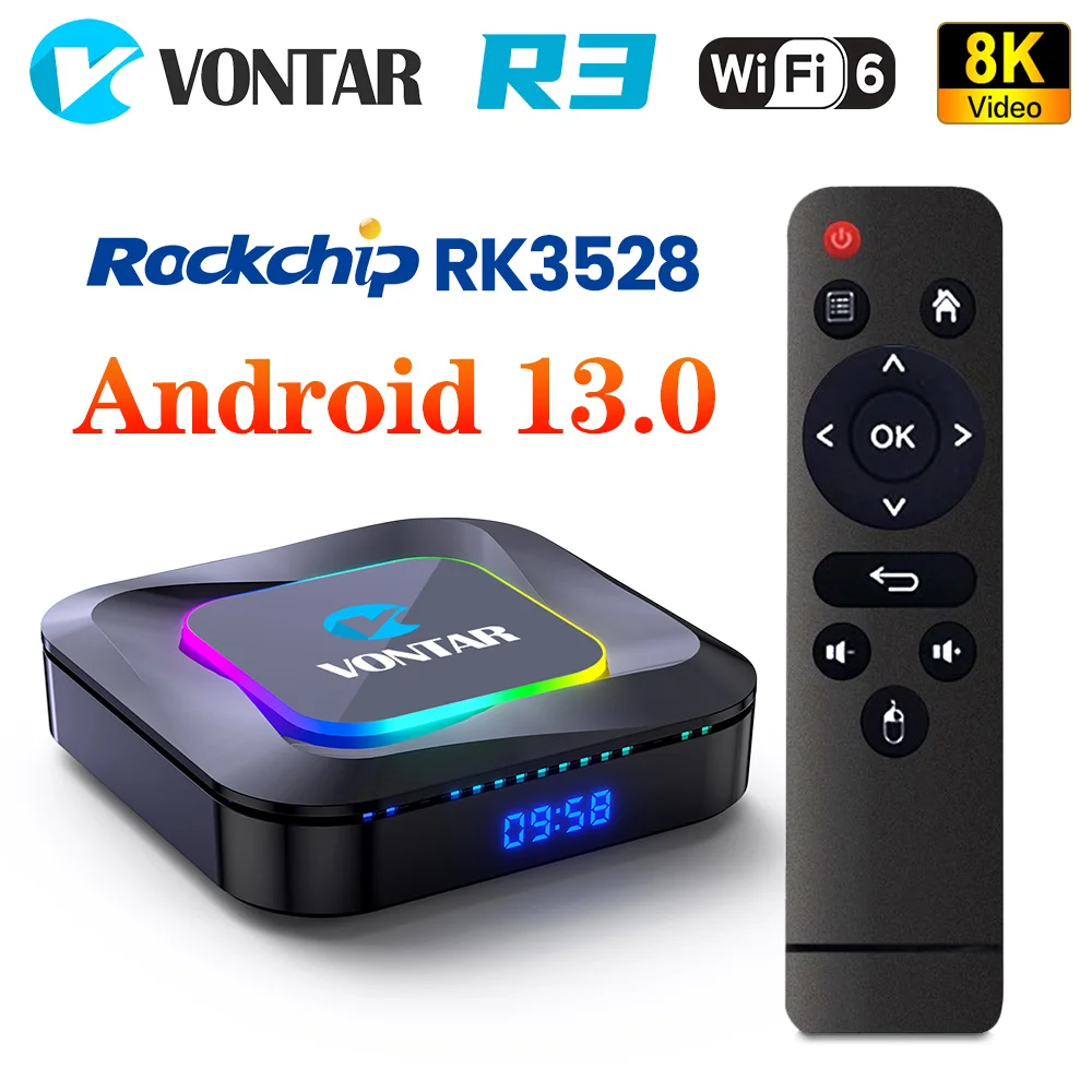 VONTAR-R3-TV-Box-Android-13-0-Rockchip-RK3528-Quad-Core-Cortex-A53 ...