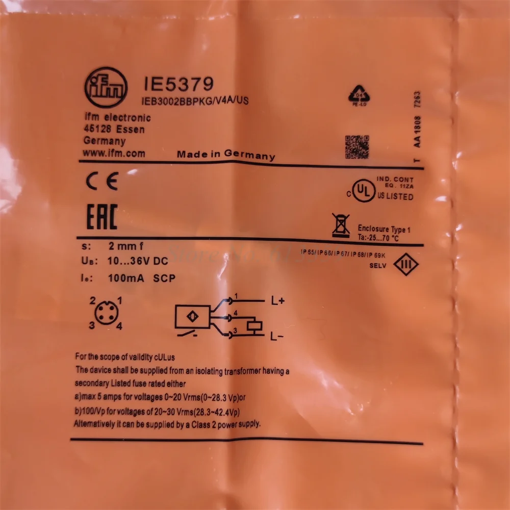 IE5379-IE5090-IE5312-IE5288-IFM-Inductive-Sensor-Proximity-Switch-New ...