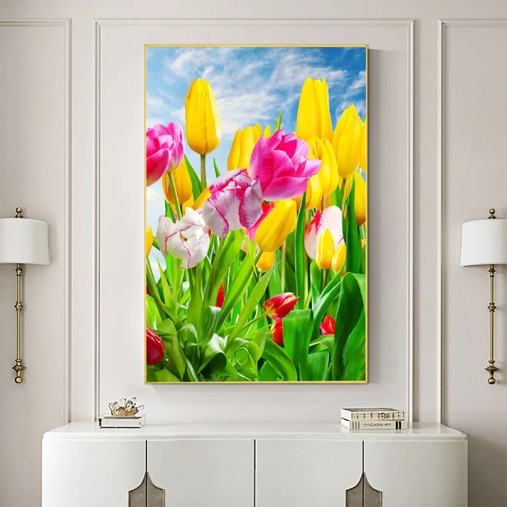 Contoh Lukisan Bunga Tulip