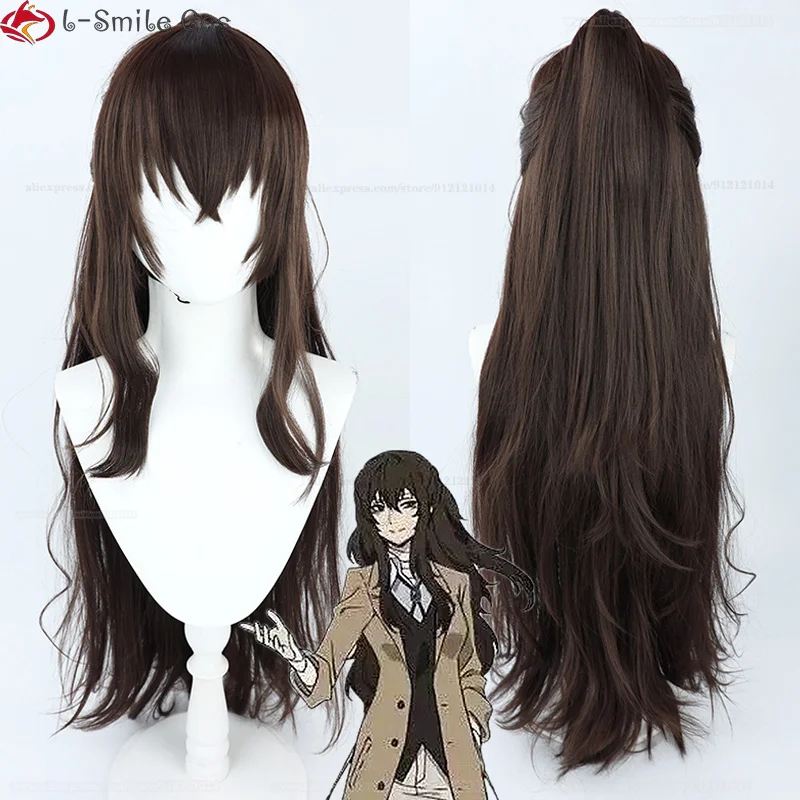 100cm-Long-Dazai-Osamu-Cosplay-Wig-Anime-Bungo-Stray-Dogs-Dazai-Osamu ...