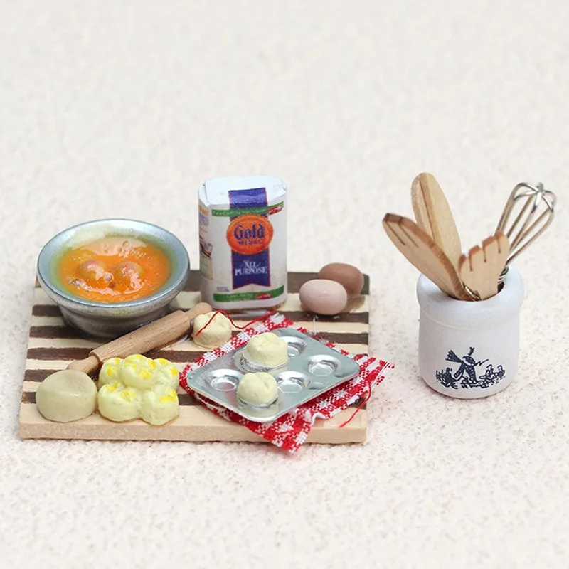 Miniature-Baking-Set-Kitchen-Food-Play-for-Dollhouse-1-12-Scale ...