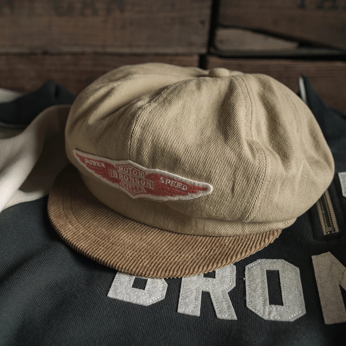 Bronson Motorcycle Biker Cap 1950s Style Mens Dome Newsboy Painter's ...