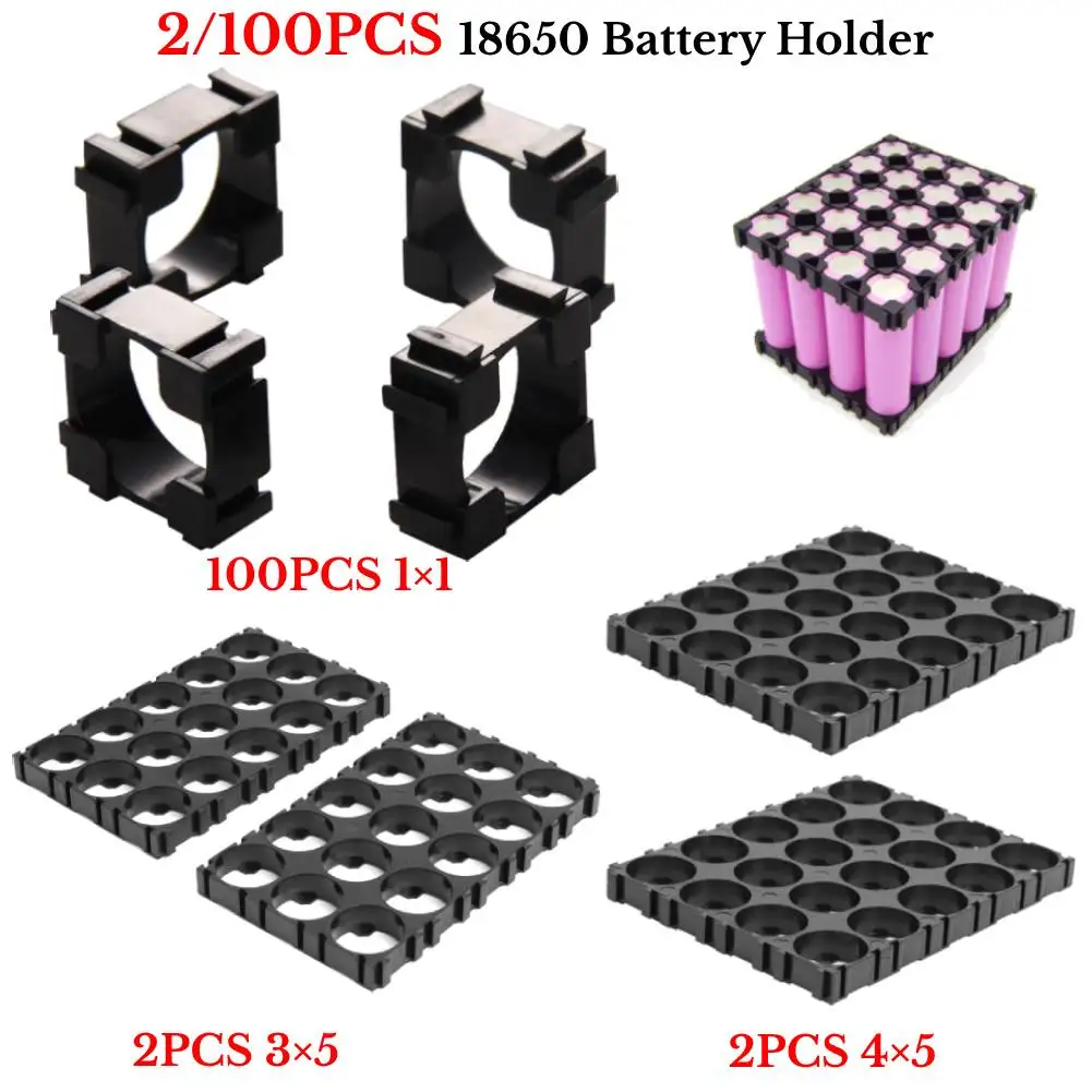 100pcs-Battery-Bracket-18650-Safety-Anti-Vibration-Holder-DIY-Bracket ...