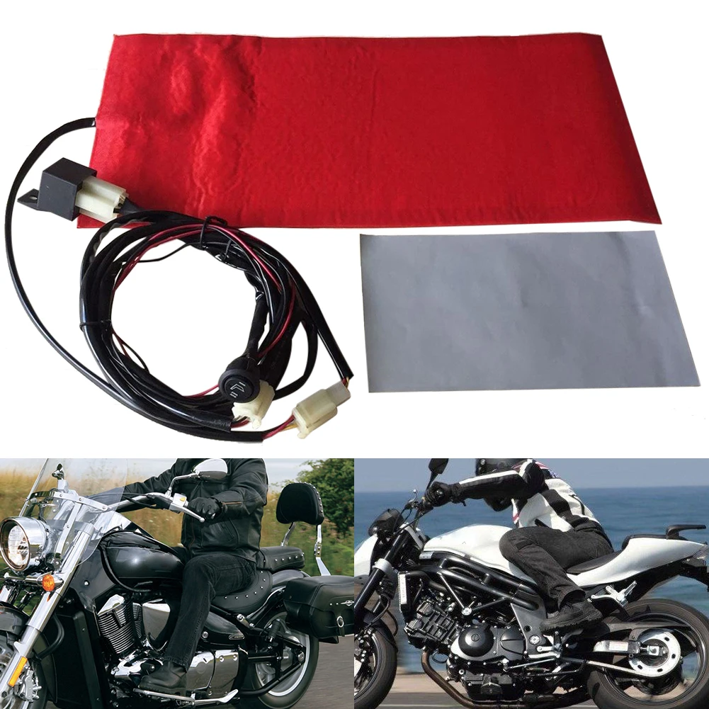 12V-UTV-E-BIKE-Seat-Heater-Carbon-Fiber-Pad-Timer-Electric-Heating-Pad ...