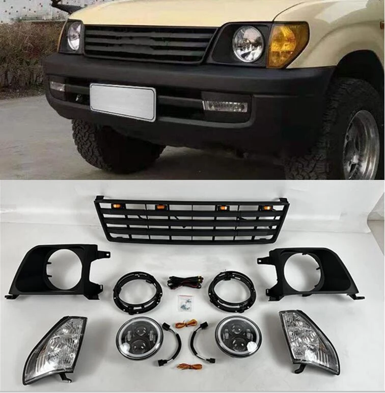 Front Bumper Grille Radiator Grille For Toyota Land Cruiser Prado Lc90 ...