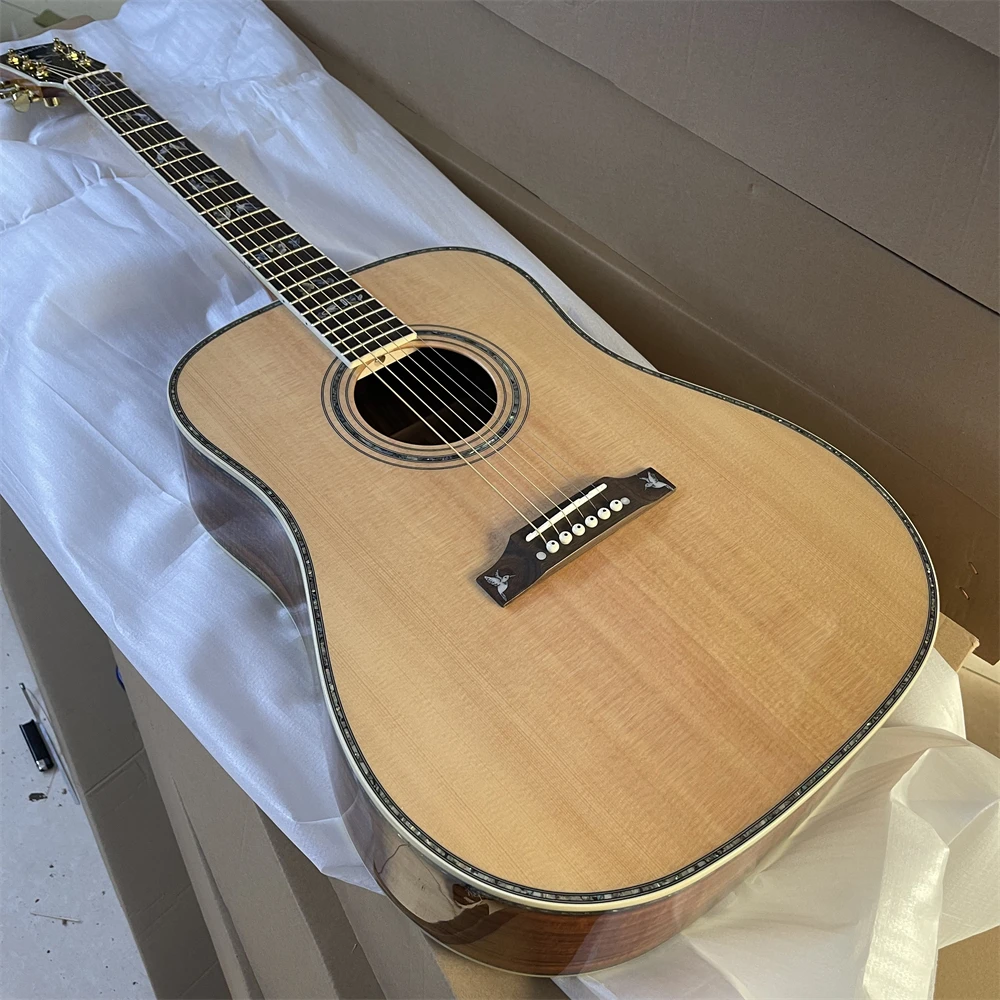 41-inches-hummingbird-deluxe-acoustic-guitar-bird-inlays-electrical ...