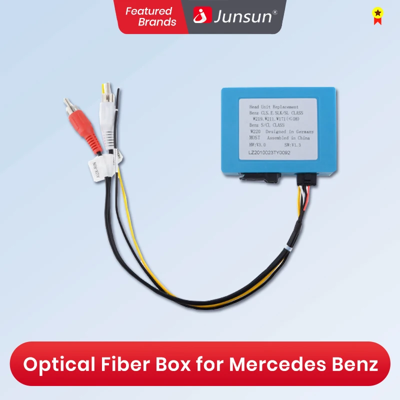 Junsun Car Stereo Radio Optical Fiber Decoder Box for Mercedes Benz CLS ...