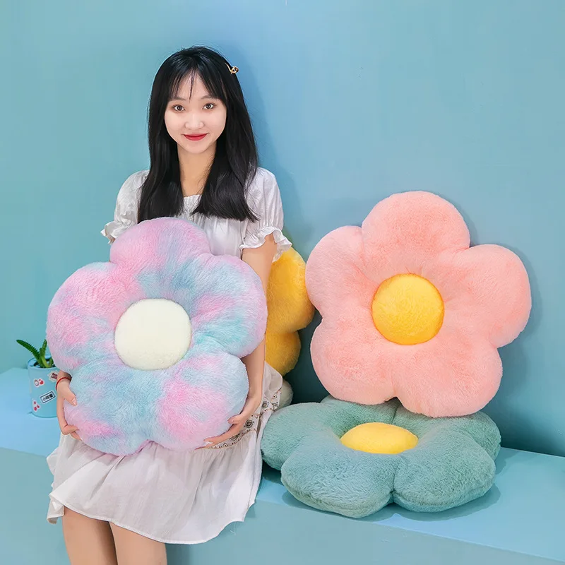 35cm-Flower-Plush-Pillow-Soft-Plant-Sunflower-Chair-Cushion-Living ...