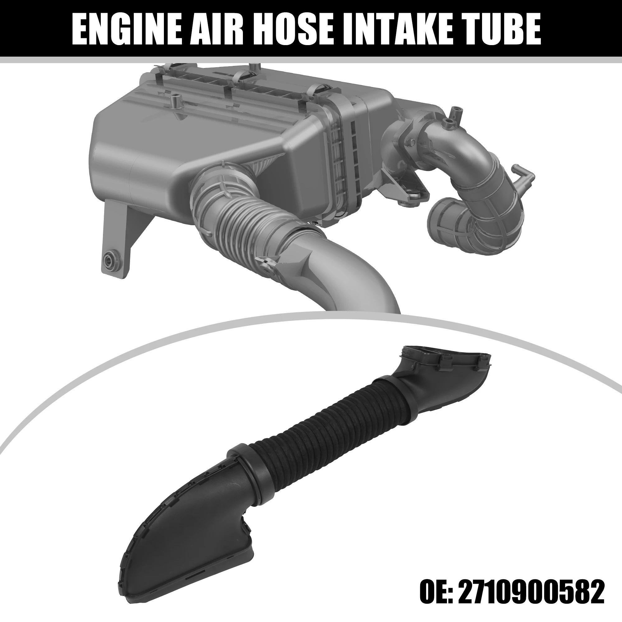 X-Autohaux-Auto-Engine-Air-Intake-Hose-Throttle-filter-Corrugated-Tube ...