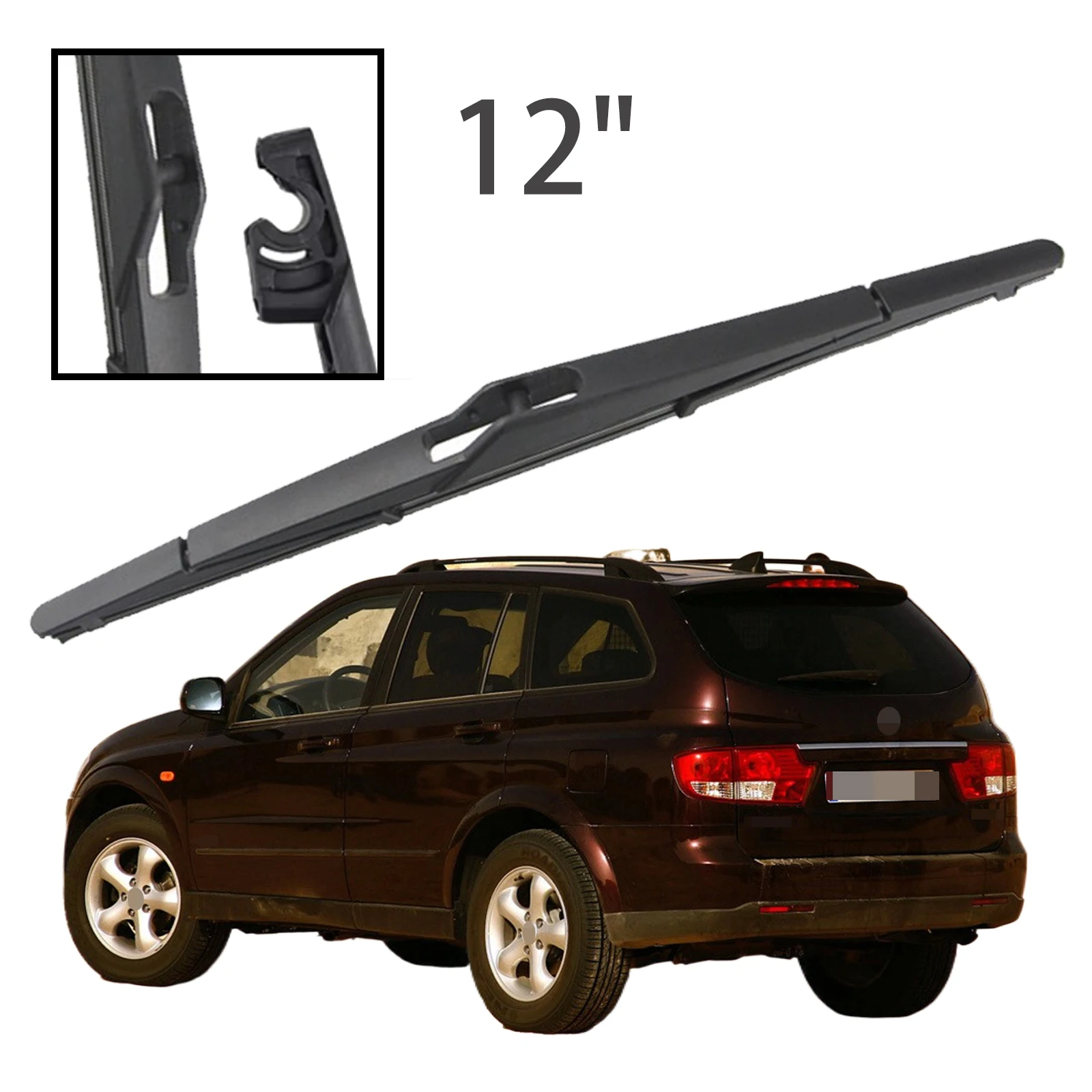 12" Rear Windshield Windscreen Washer Wiper Blade For SsangYong Kyron ...