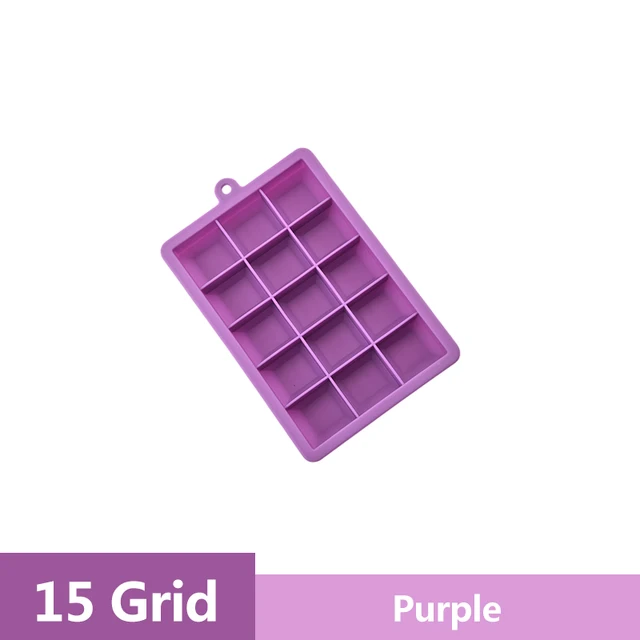 15/24 Grid DIY Big Ice Food Mold Giant Jumbo Large Food Grade Silicone ...