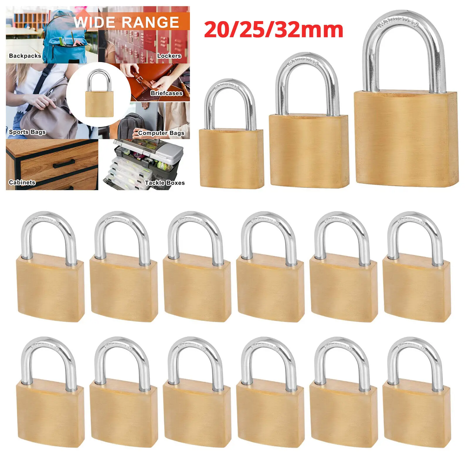 Copper-Padlock-Wolf-Head-Brass-Lock-Small-Locks-Door-Locks-20mm-25mm ...