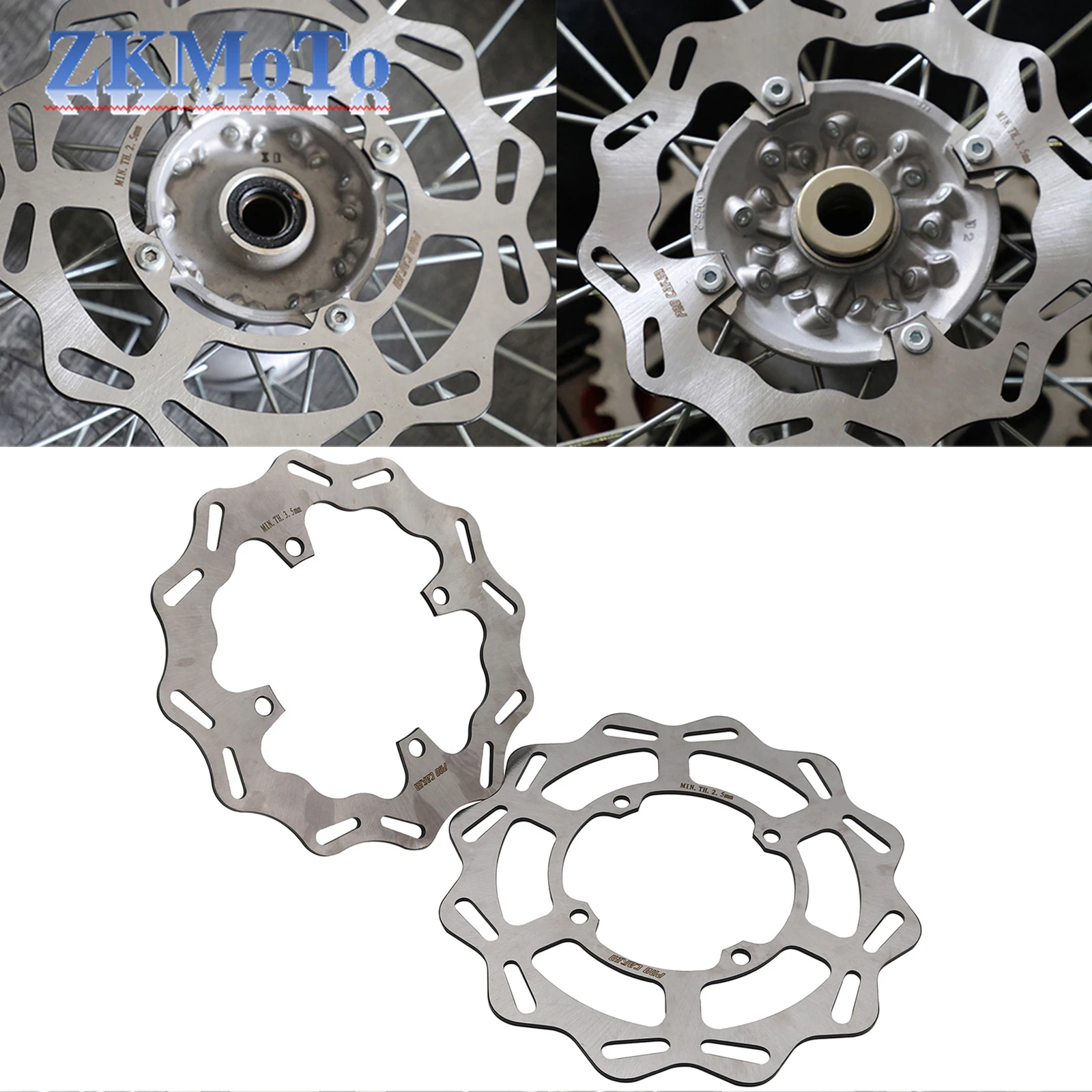 240mm-270mm-Front-and-Rear-Brake-Disc-Brake-Device-For-Kawasaki-KX125 ...