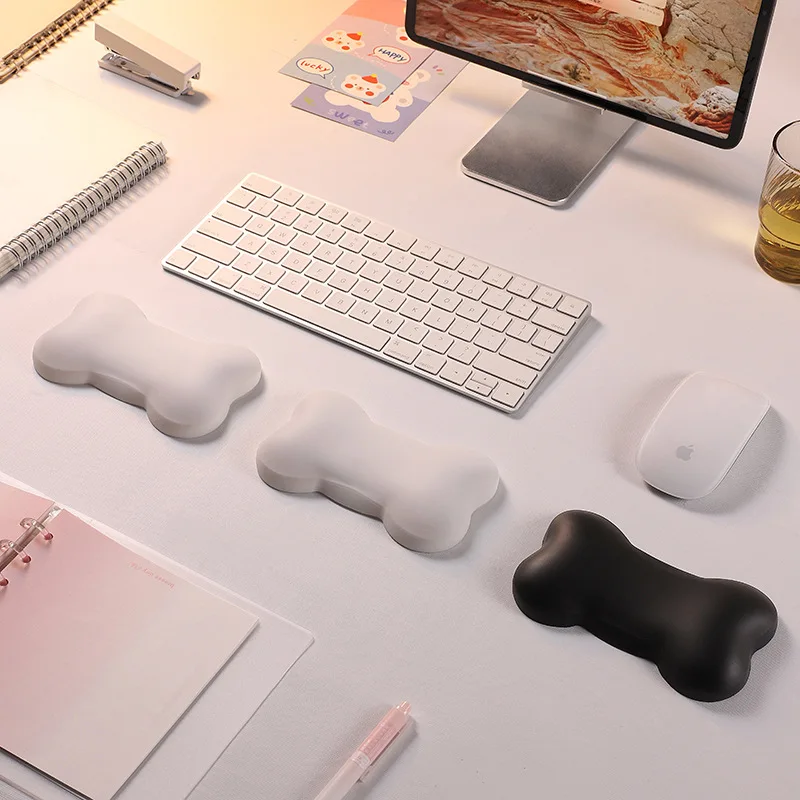 Keyboard Wrist Rest Pad Support Mouse Memory Foam Bone Theme Ergonomic ...