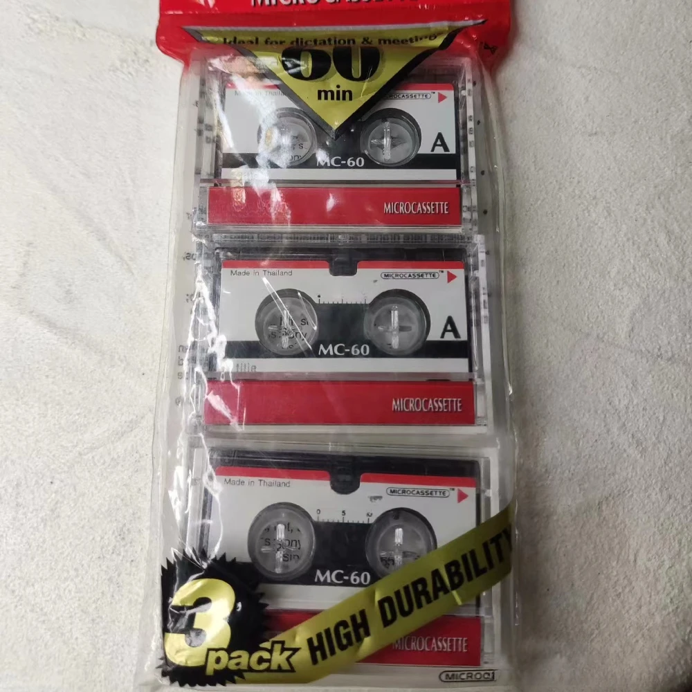 3PCS-Mini-Interview-Tape-MC-60-Minute-Mini-Recording-Tape-Interview ...
