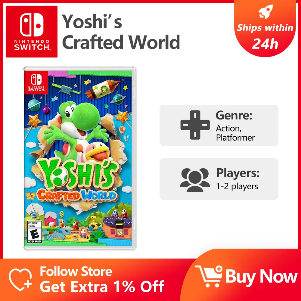 Yoshi’s Crafted World Nintendo Switch Games Deals 100% Original ...