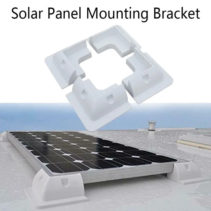 4-PCS-SET-White-Black-Solar-Panel-Mounted-Bracket-Kit-Solar-Panel ...