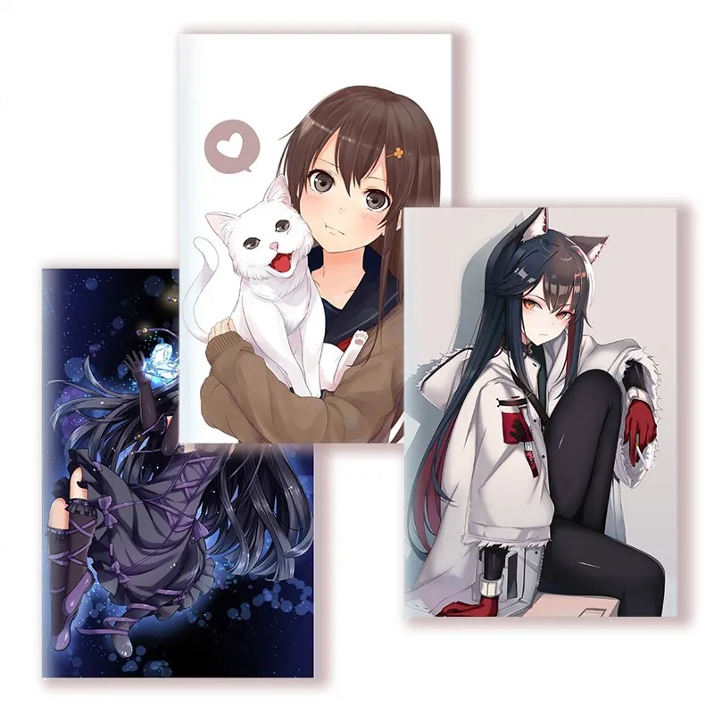 A5-Notebook-Anime-Cat-Girl-Journal-Manga-Catgirl-Neko-Kemonomimi-Pose ...