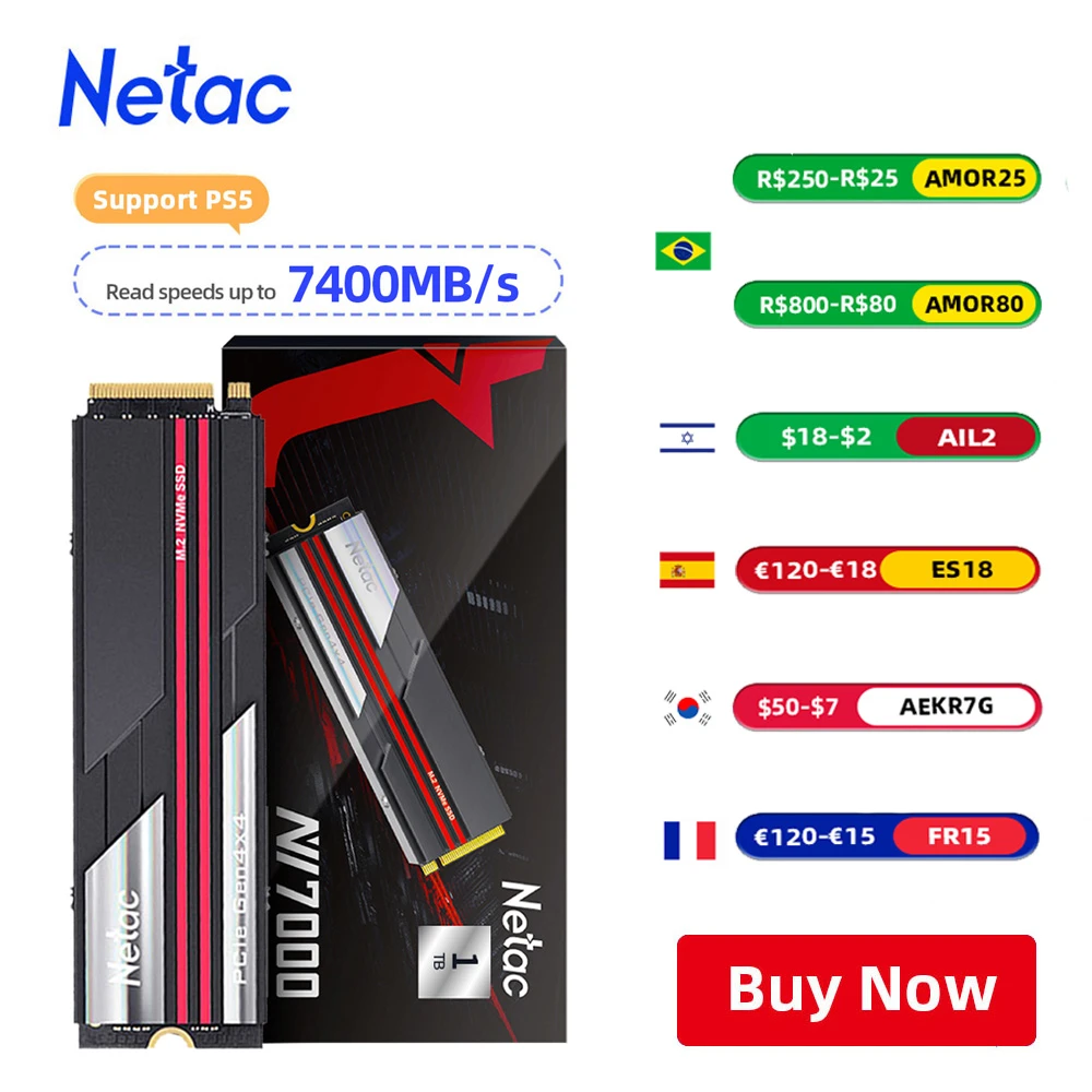 Netac disco duro M.2 NVME, unidad interna de estado sólido con disipador de calor para PC ...