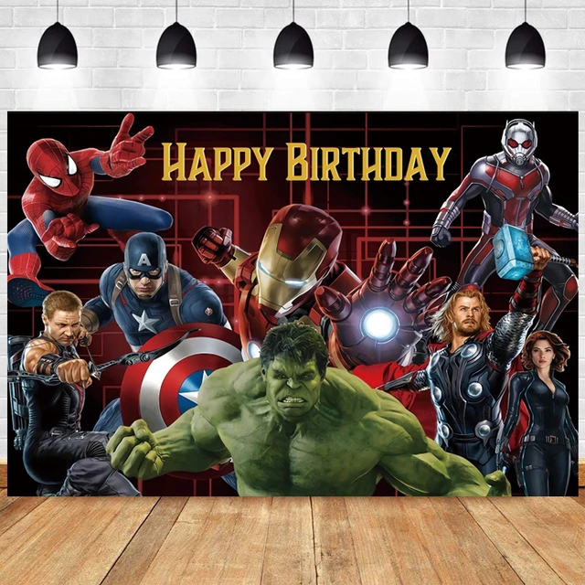 Avengers Happy Birthday Banner
