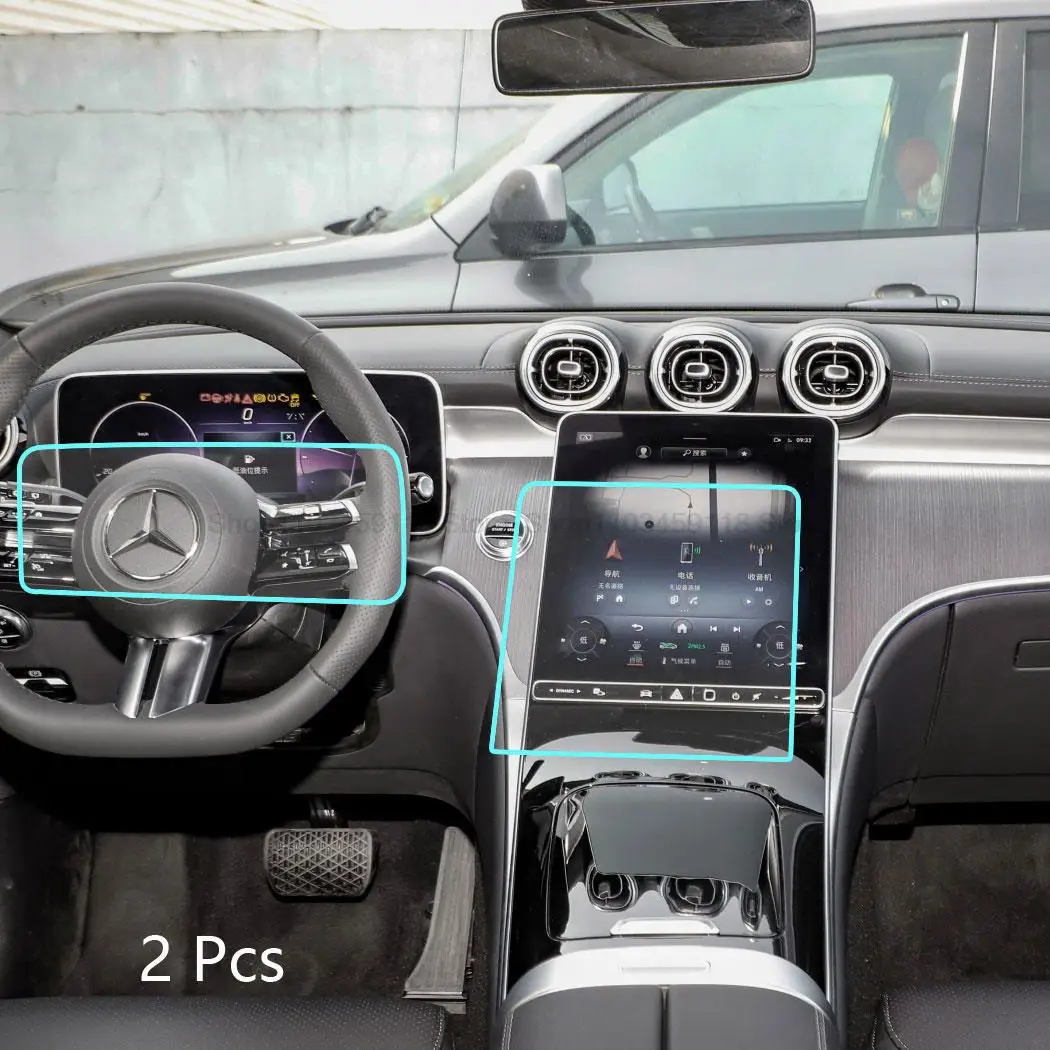 Tempered-glass-screen-Protector-Film-For-Mercedes-Benz-GLC-260-300-2023 ...