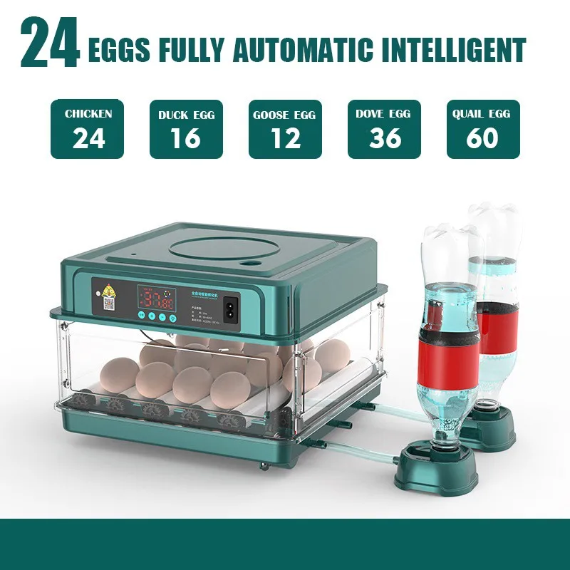 24-60 Eggs Dual-Electric Mini Household Brooder for Chicken Goose Duck ...