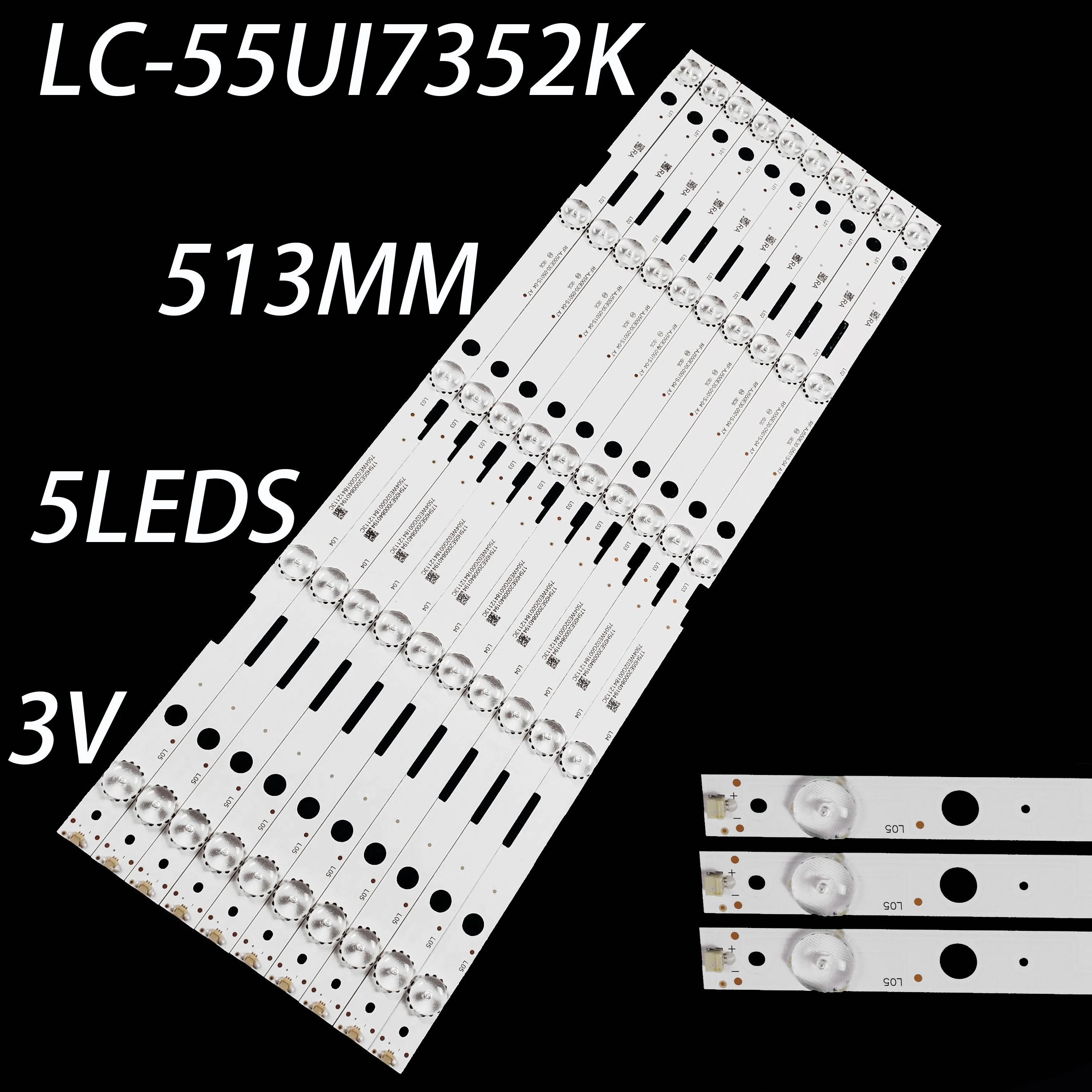 LED-para-RF-AJ550E30-0501S-04-A7-A6-LC-55UI7352K-LC-55UI7252K-LC ...