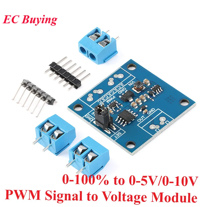 Pwm信号電圧モジュール0 100% モーターサイクルから0 5v/0 10v出力22hz 20khz 3.3v 24v ...