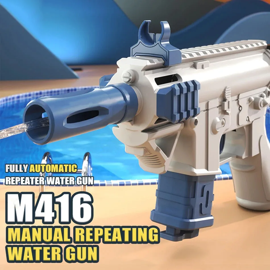 Manual-Water-Gun-Portable-Summer-Beach-Outdoor-Shooting-Game-Toy-Pistol ...