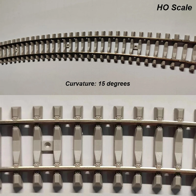 HO-Scale-Train-Railway-Track-Model-Curvature-15-Degrees-For-Diy-Sand ...