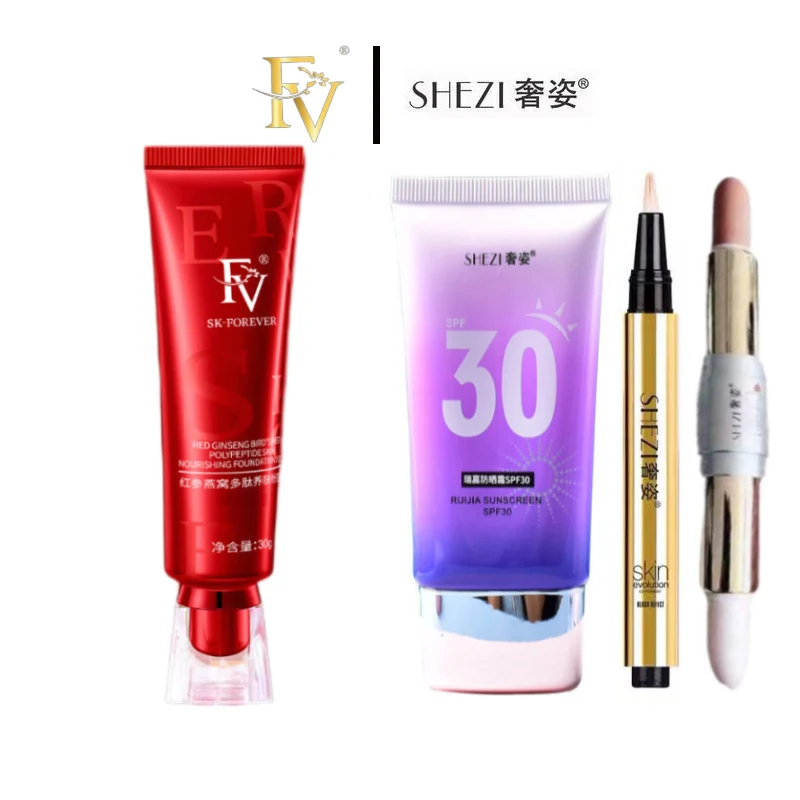 FV-Foundation-Shezi-Makeup-Set-Acne-Concealer-Maquillaj-Face-Skin-Care ...
