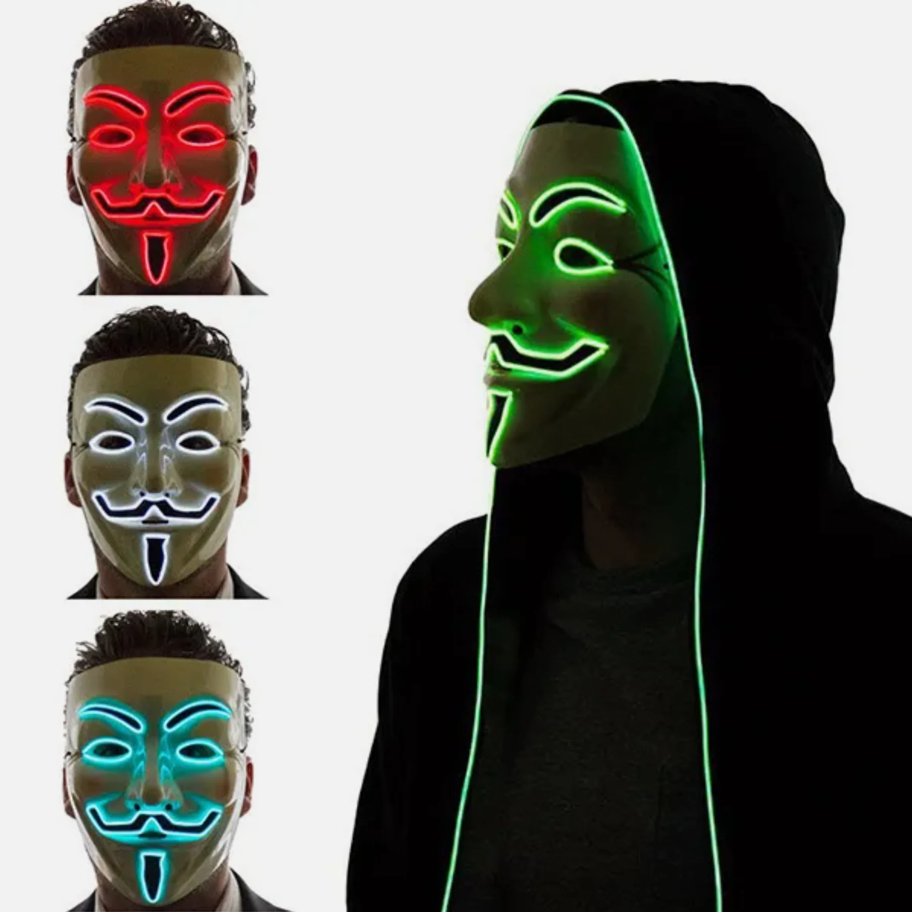 Scary-LED-Mask-V-for-Vendetta-Halloween-face-Costume-Cosplay-Light-Up ...