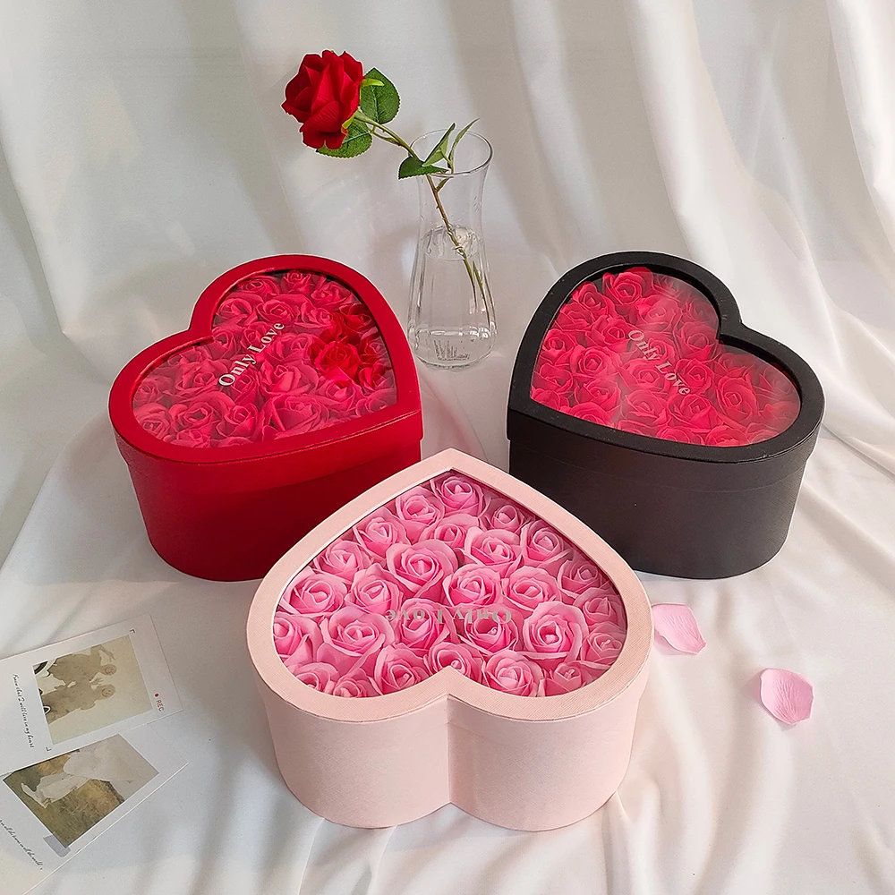 1Set-Velvet-Soap-Rose-Flower-with-Gifts-Box-Eternal-Floral-Room-Desktop ...
