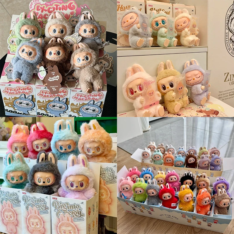 POPMART LABUBU THEMONSTERS Macarons, Sitting party, Big into Energy ...