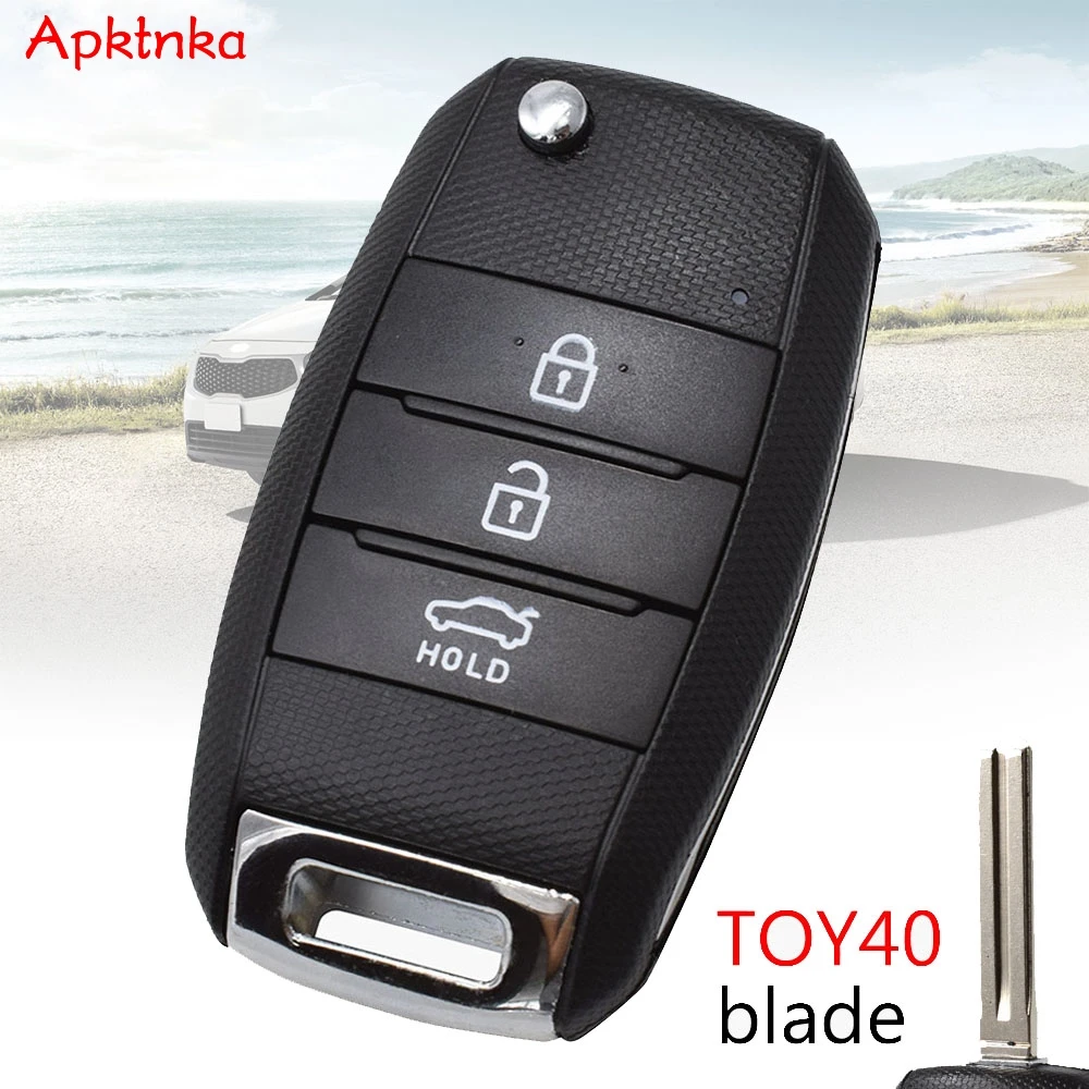 Remote Key Shell For KIA K2 K3 K5 Rio Sorento Carens Ceed Stonic Cerato ...