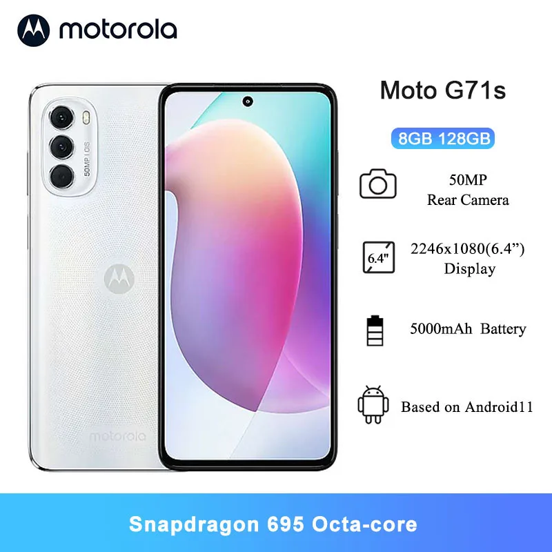 Motorola Moto G71s Smartphone Snapdragon 695 8GB+128GB 6.6inch 2440* ...