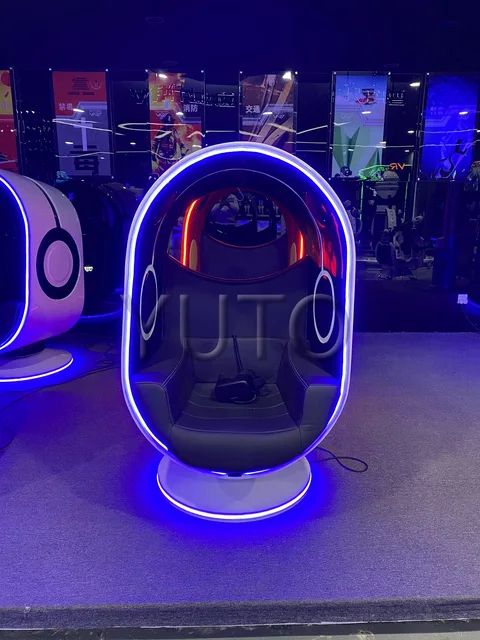 Coin Operated Virtual Reality Amusement Indoor VR Cinema 9d VR Cinema Simulator Egg Chair For ...