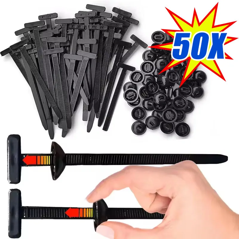50/20PCS Universal Nylon Zip Ties Self-locking Plastic Cable Tie ...